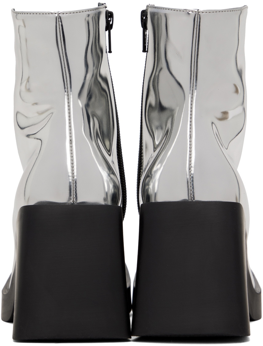 Justine Clenquet Silver Milla Boots Justine Clenquet