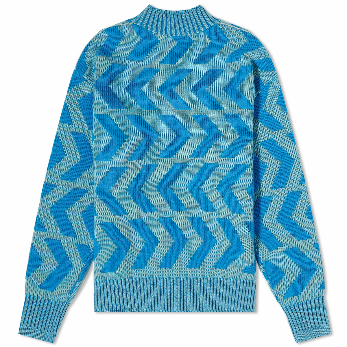 Acne Studios Keith Cross Bones Face Relaxed Crew Knit in Spearmint ...