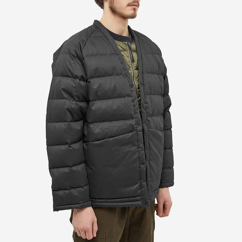 Nanga Men's Cotton Peach Down Hanten Jacket in Black Nanga