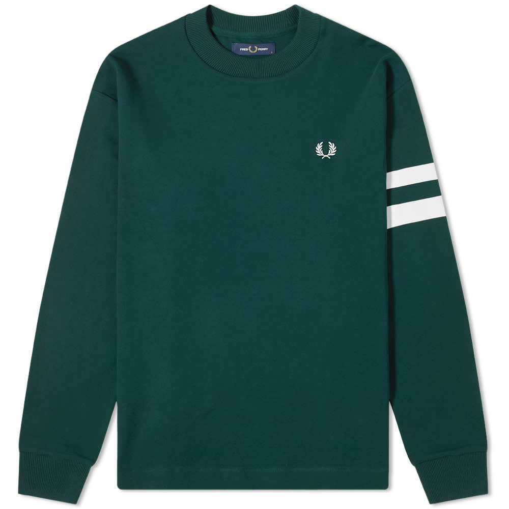 Fred Perry Authentic Engineered Stripe Crew Sweat Fred Perry Authentic