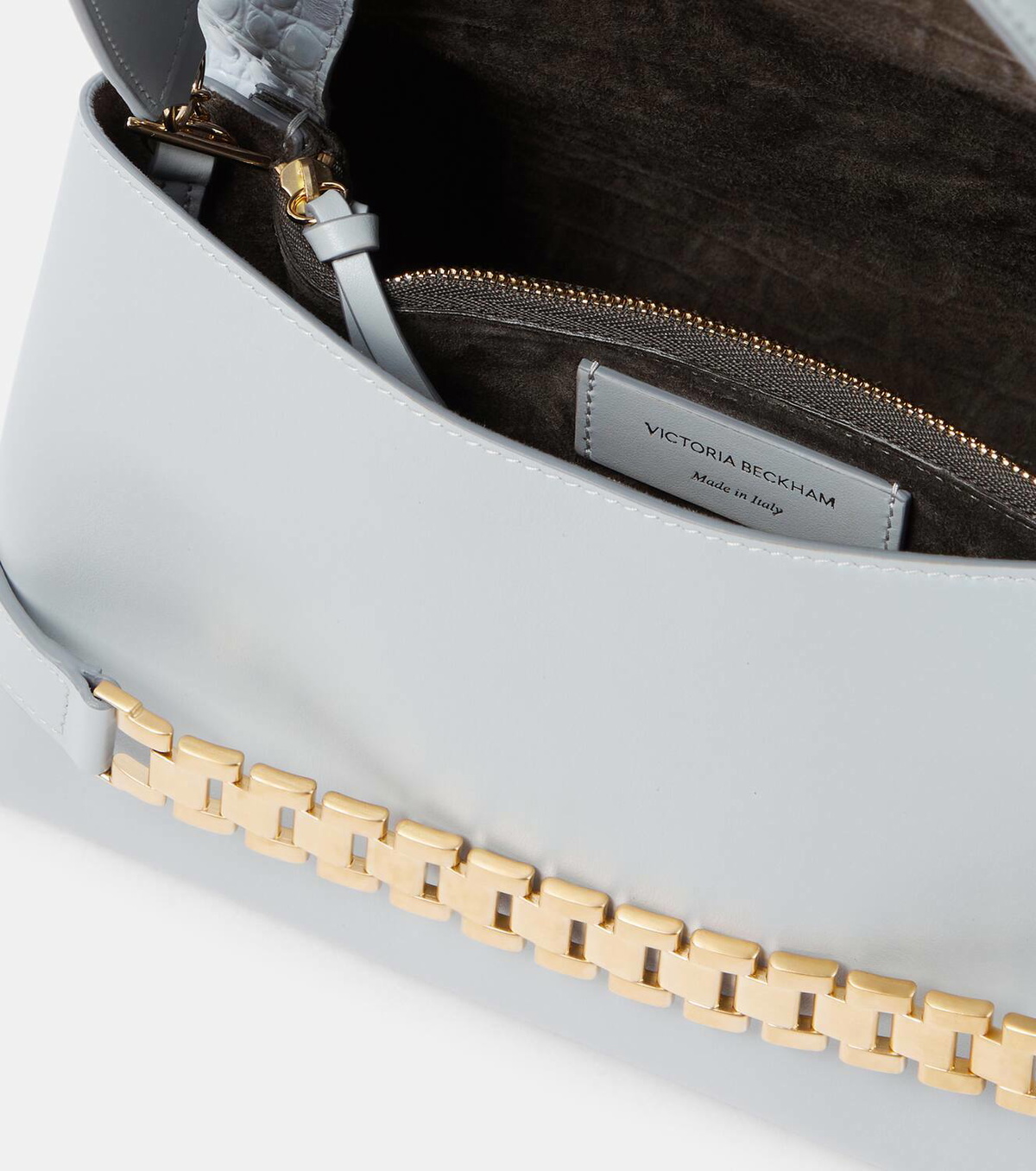 Victoria Beckham Chain Pouch croc-effect leather shoulder bag Victoria ...