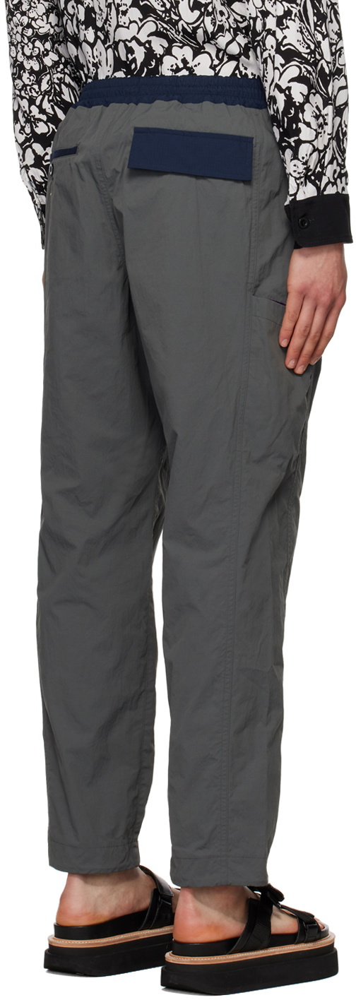 sacai Gray Drawstring Cargo Pants Sacai