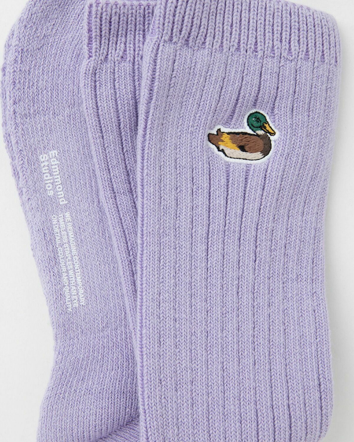 Edmmond Studios DUCK SOCKS Purple Men Edmmond Studios