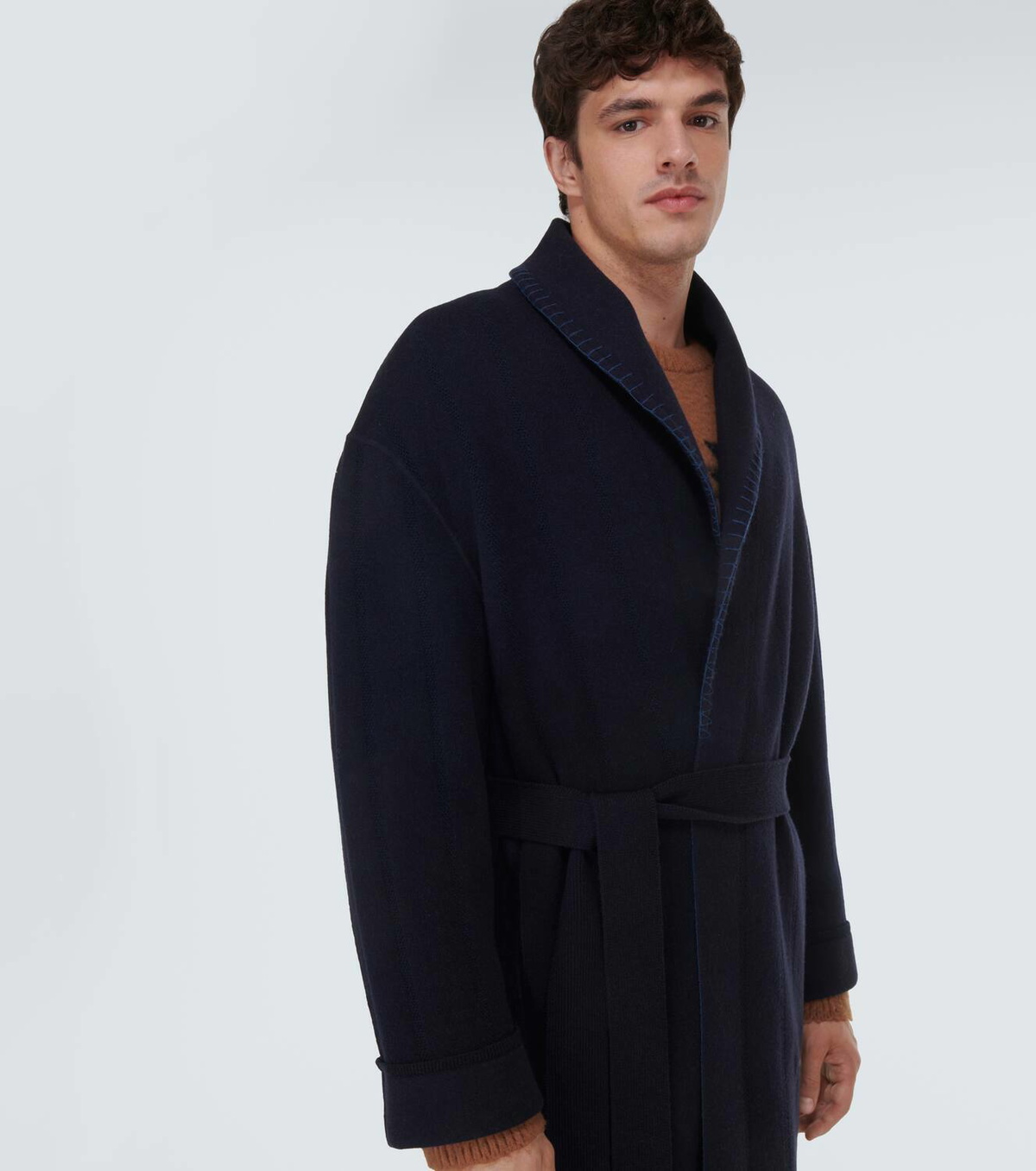 Zegna x The Elder Statesman cashmere and wool robe Zegna