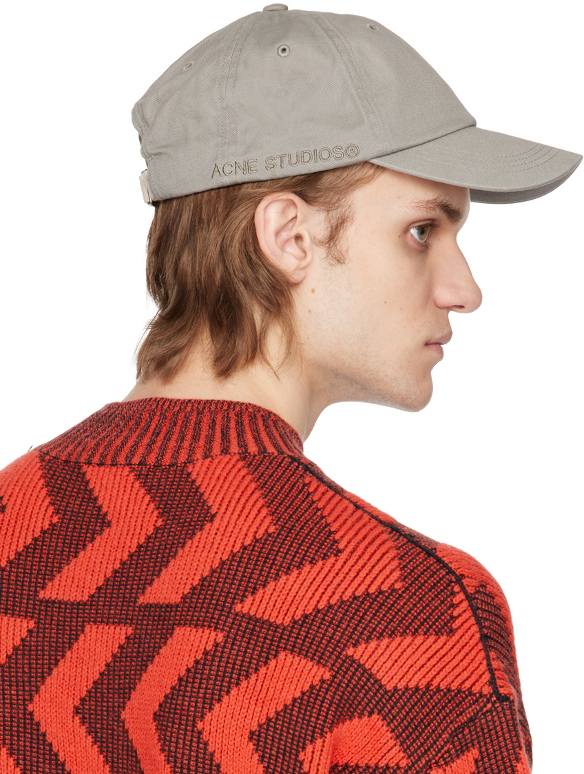 Acne Studios Gray Baseball Cap Acne Studios