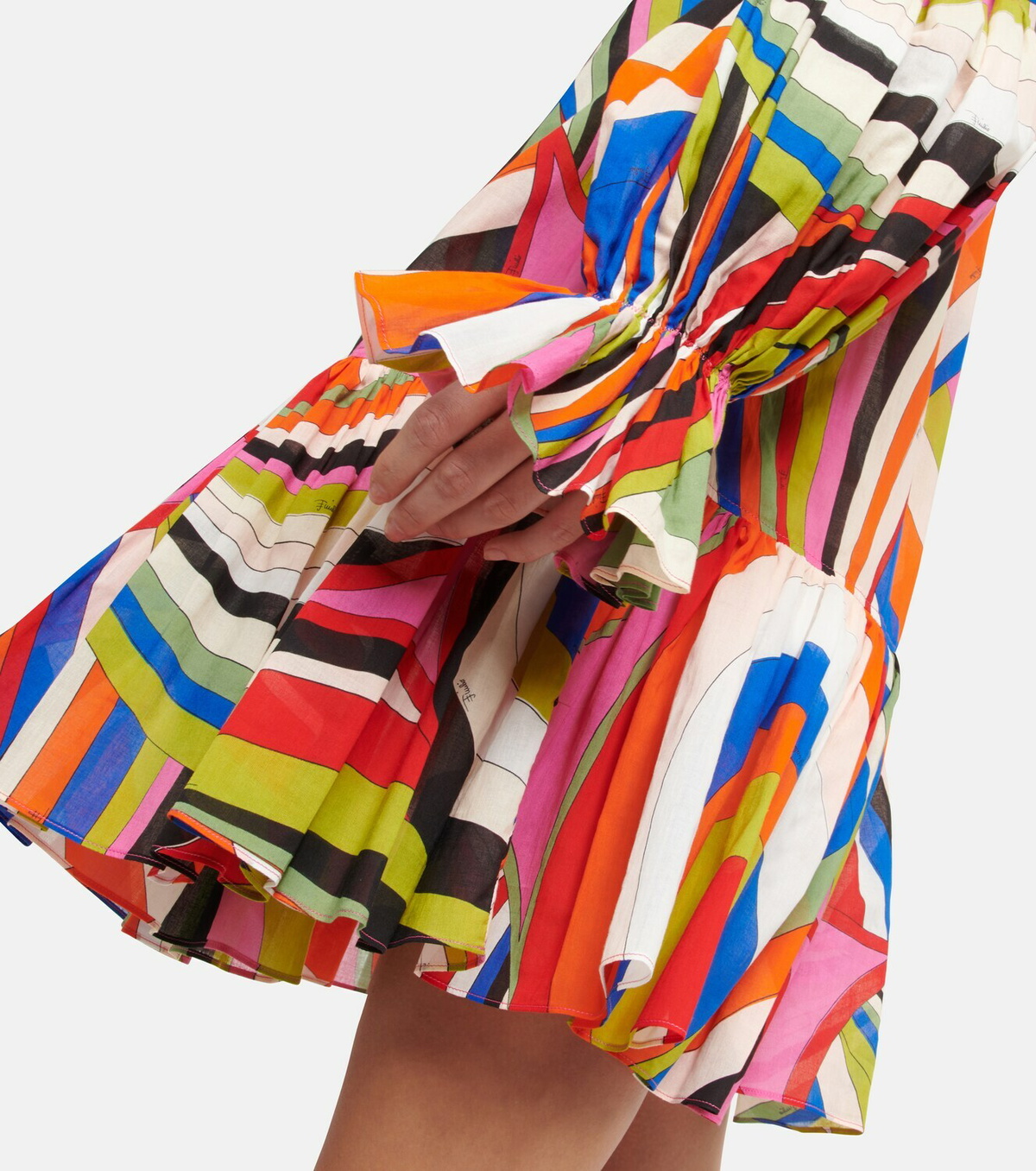 Pucci - Iride-print cotton minidress Emilio Pucci