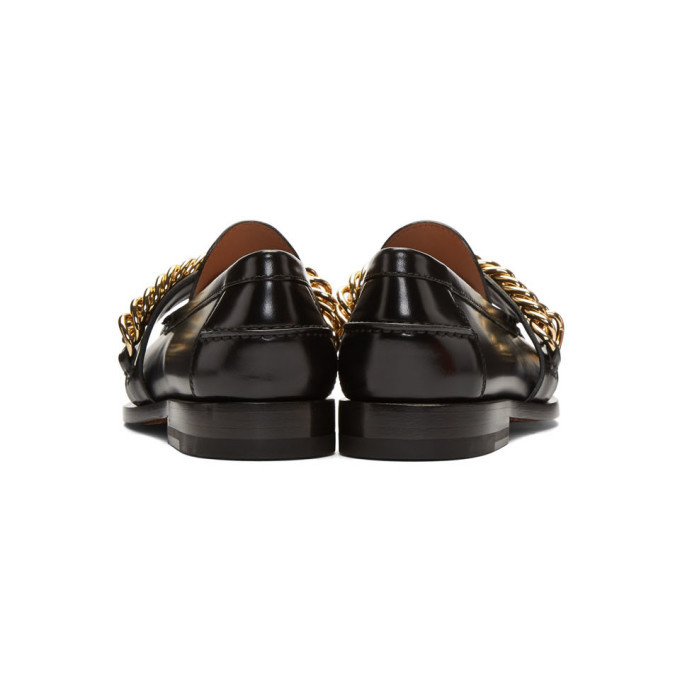 Givenchy Black Chain Charm Loafers Givenchy