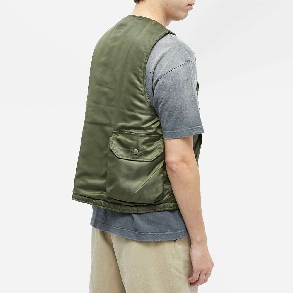 Engineered Garments Men's Cover Vest in Olive Drab Engineered Garments