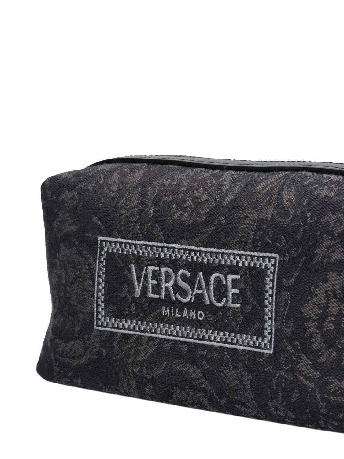 VERSACE - Logo Jacquard Makeup Bag Versace