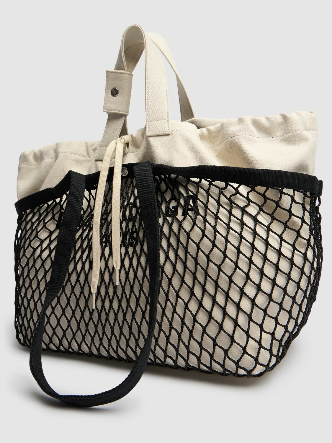 BALENCIAGA Medium 24/7 Canvas & Fishnet Tote Bags Balenciaga