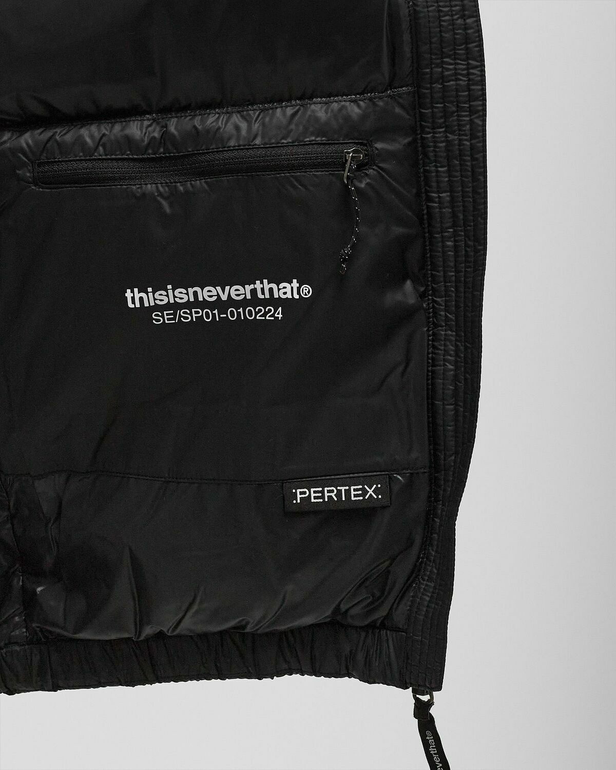 Thisisneverthat PERTEX T DOWN JACKET Black Mens Down & Puffer Jacket thisisneverthat