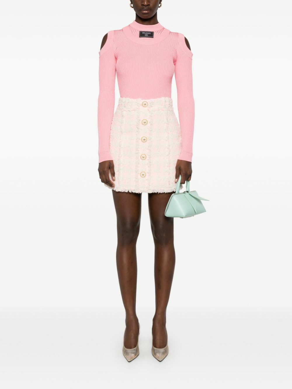 Balmain Tweed Mini Skirt Balmain