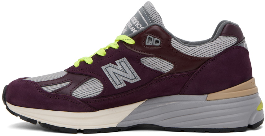 New Balance Burgundy Patta Edition Made In UK 991v2 Sneakers New Balance