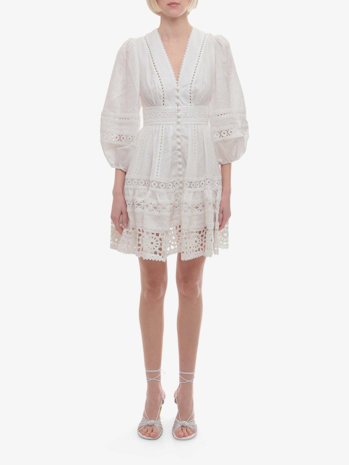 Zimmermann Dress White Womens Zimmermann