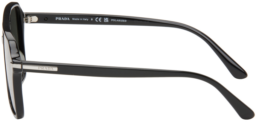 Prada Eyewear Black Rectangular Sunglasses Prada