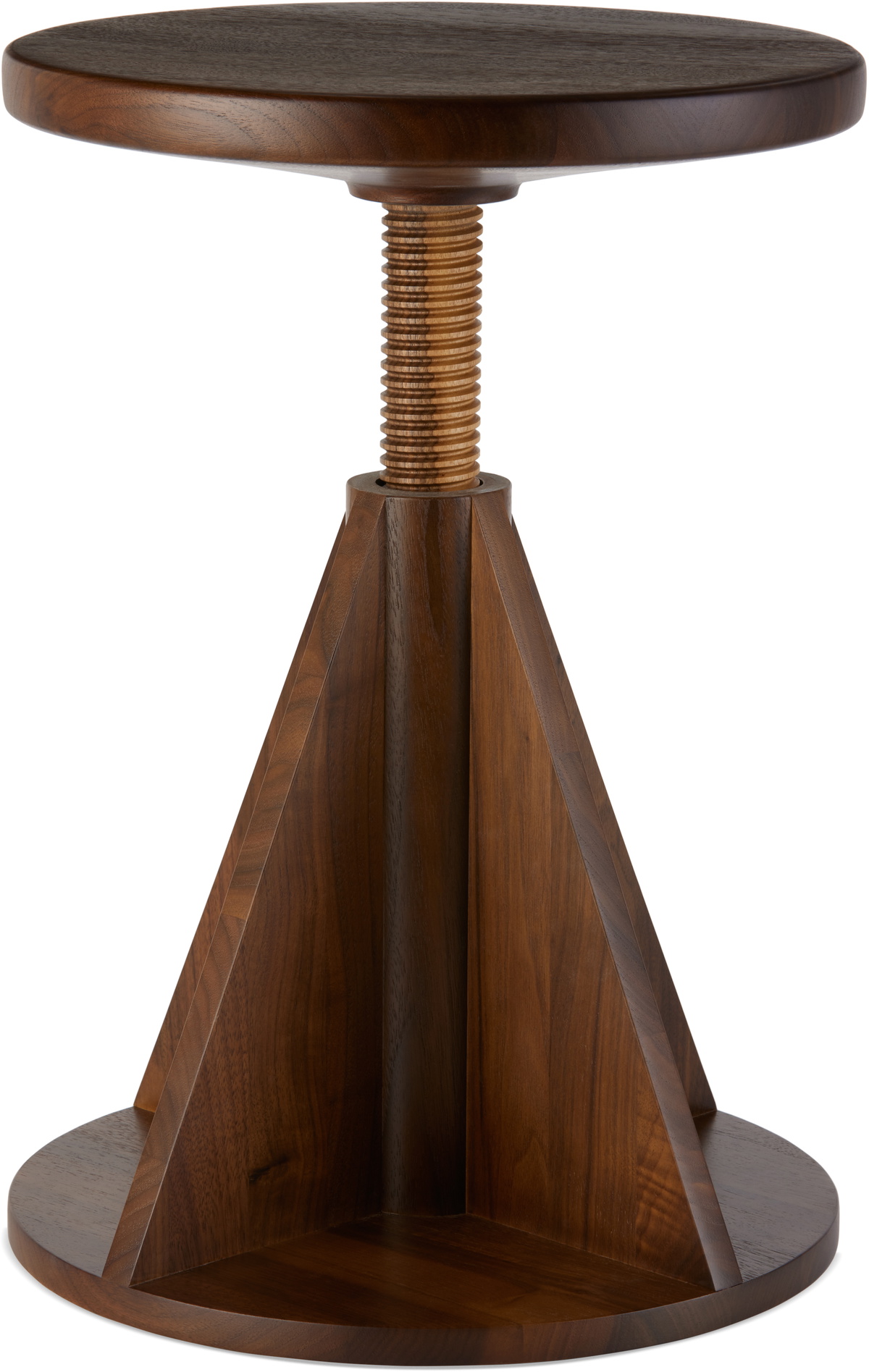 HEM Brown All Wood Rocket Stool HEM