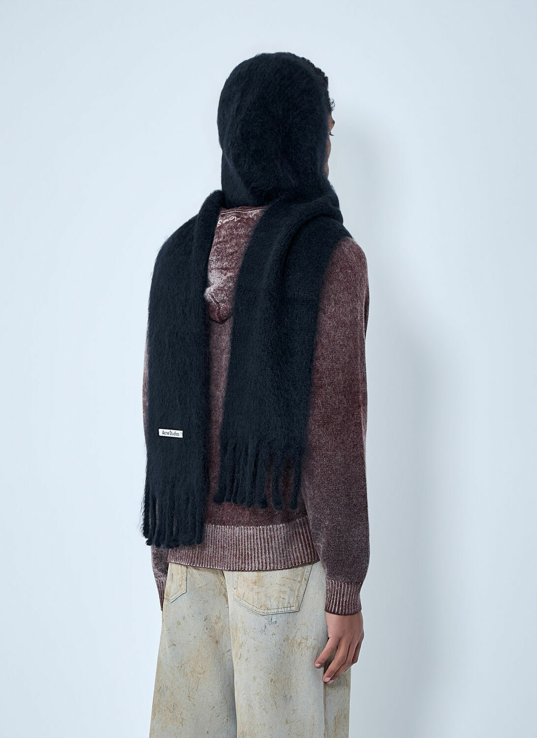 Acne Studios Fringed Wool Scarf Acne Studios