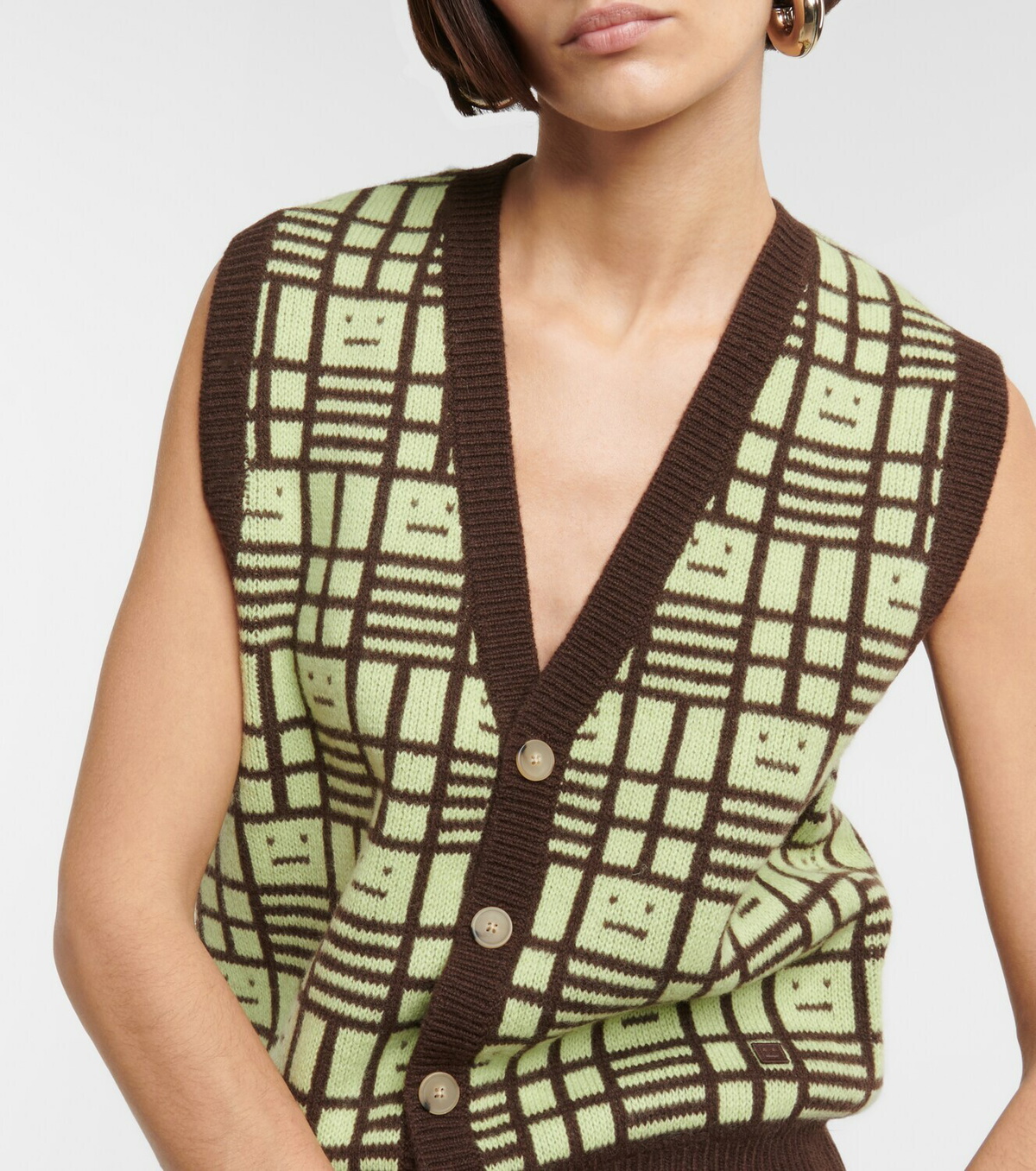 Acne Studios - Face logo wool vest Acne Studios