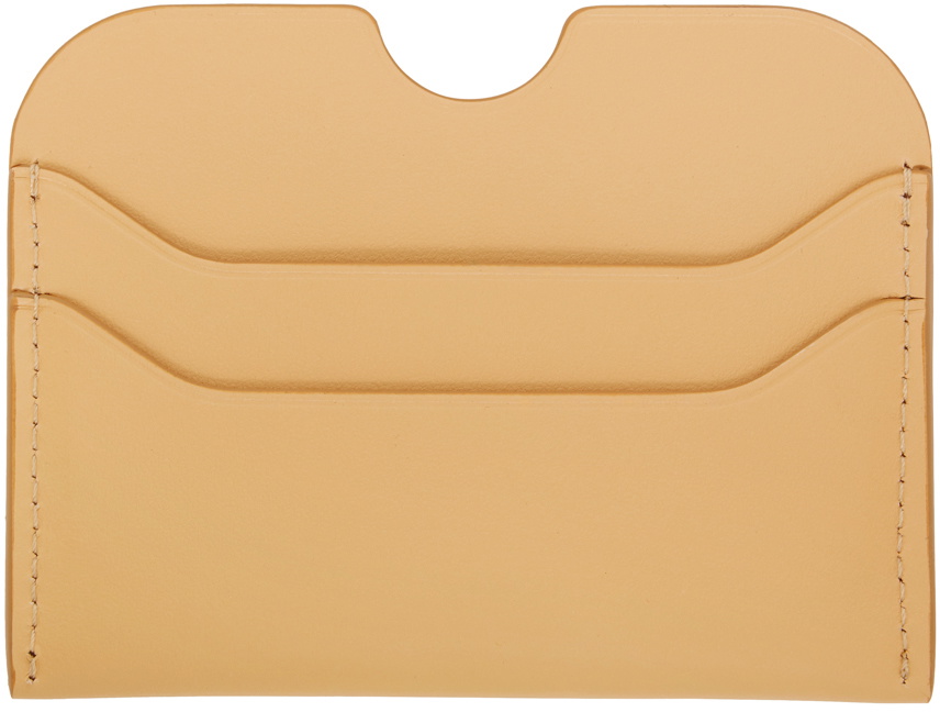 Acne Studios Beige Stamp Card Holder Acne Studios