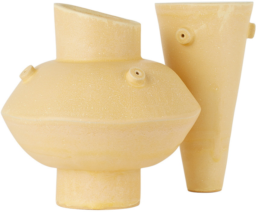 Bzippy Yellow Tube Urn