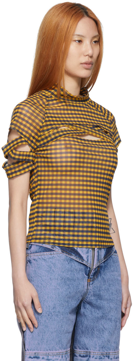 BARRAGÁN Yellow Polyester T-Shirt BARRAGAN