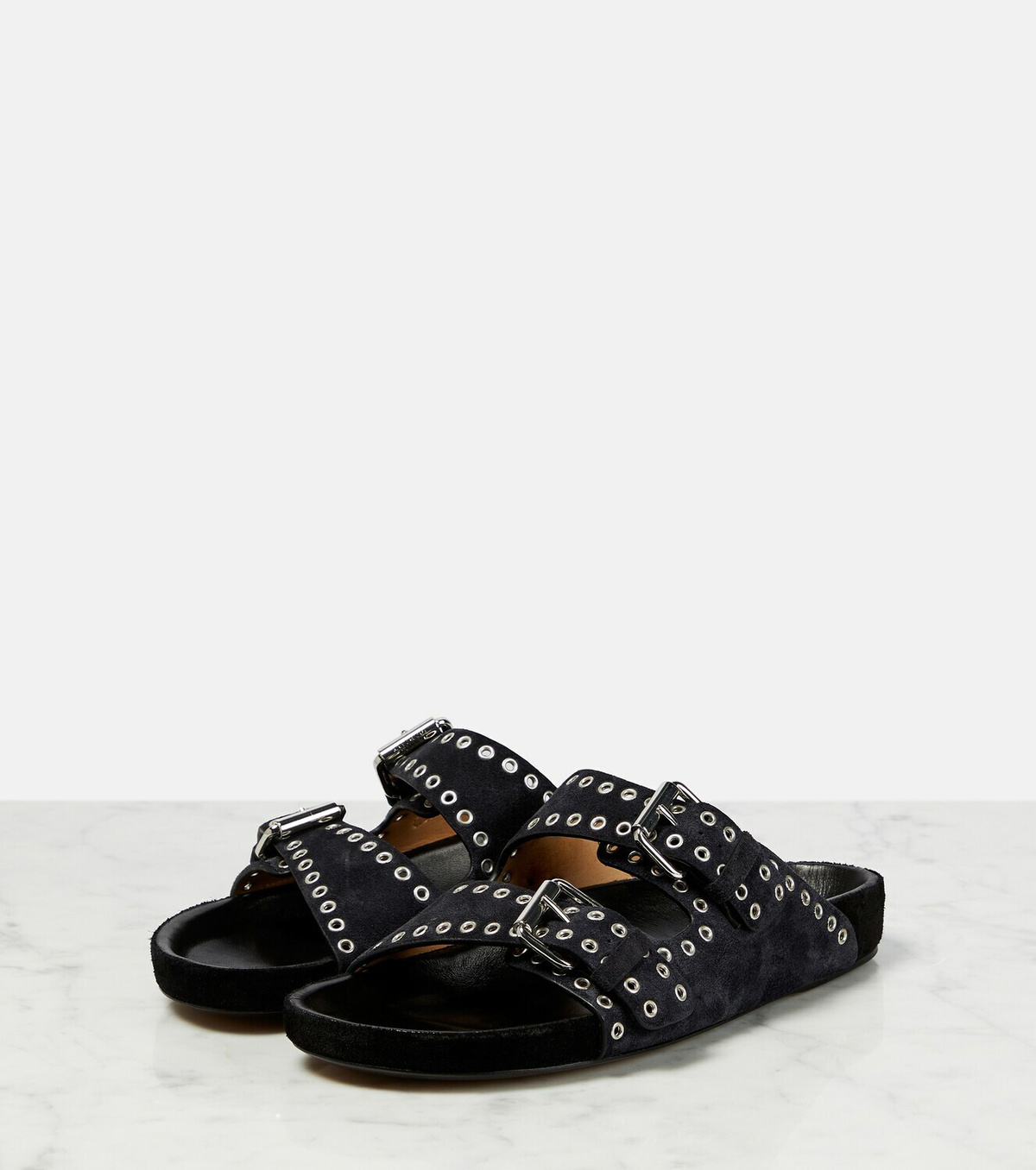 Isabel Marant - Lennyo embellished suede sandals Isabel Marant
