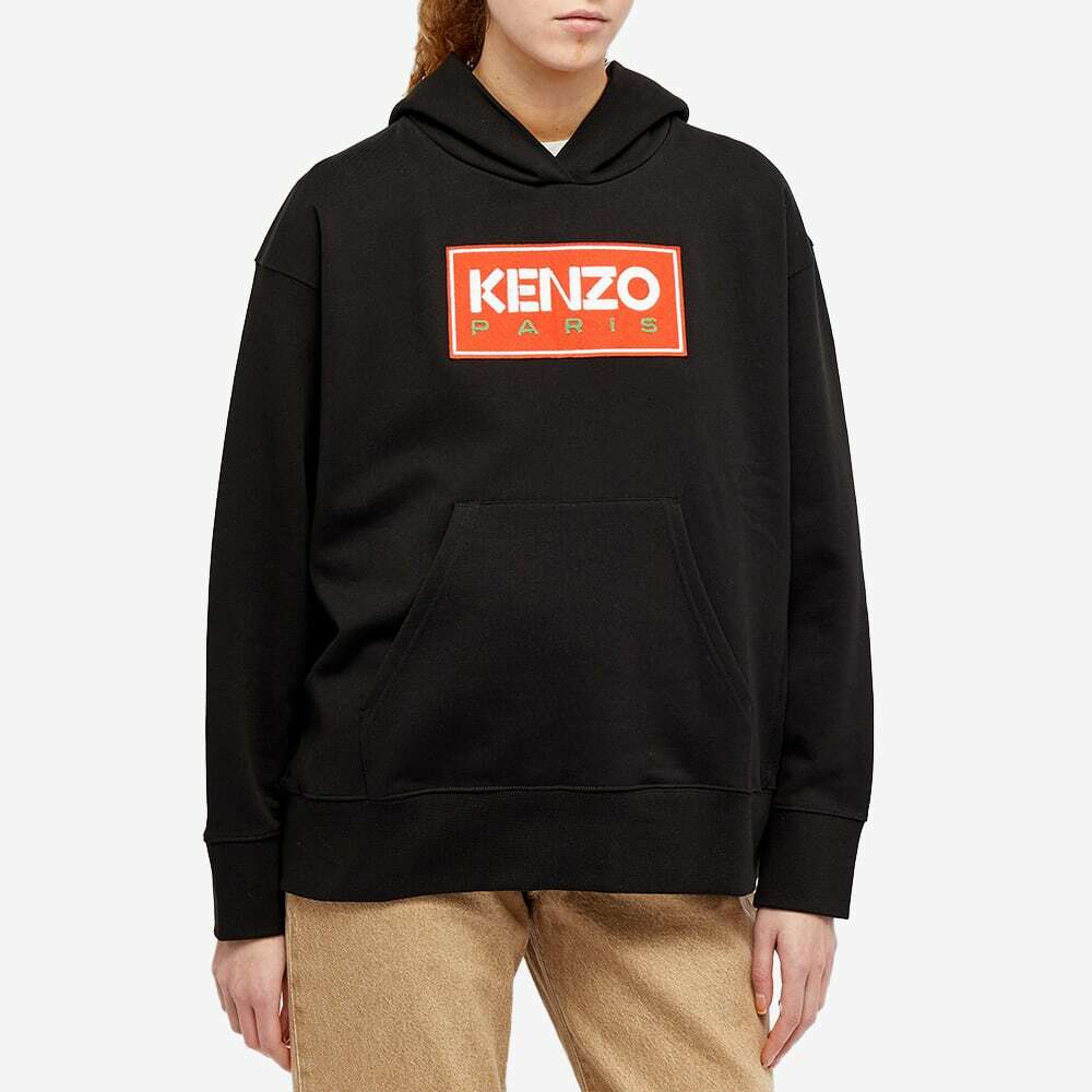 Kenzo Women's Paris Logo Oversize Hoodie in Black Kenzo
