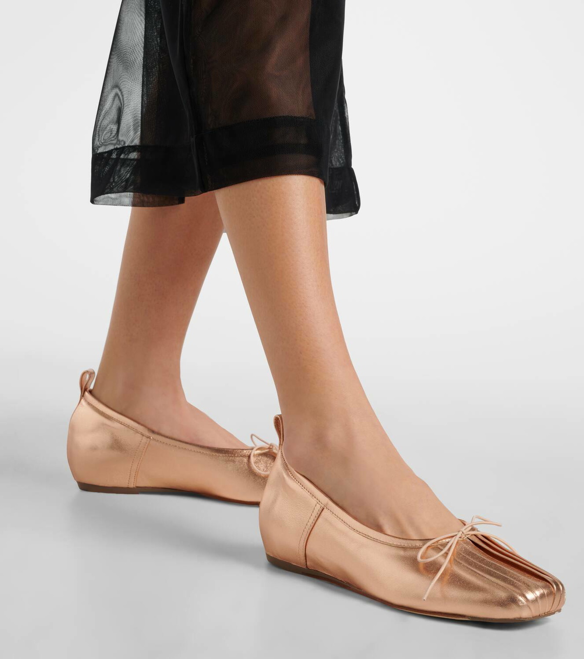 Simone Rocha Classic pleated leather ballet flats Simone Rocha