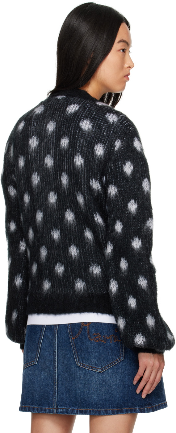Marni Black Polka Dot Cardigan Marni