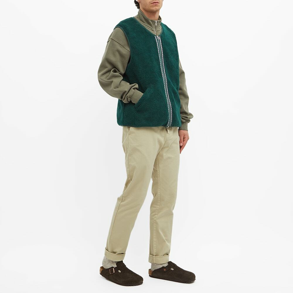 YMC Men's Utah Fleece Vest in Green YMC