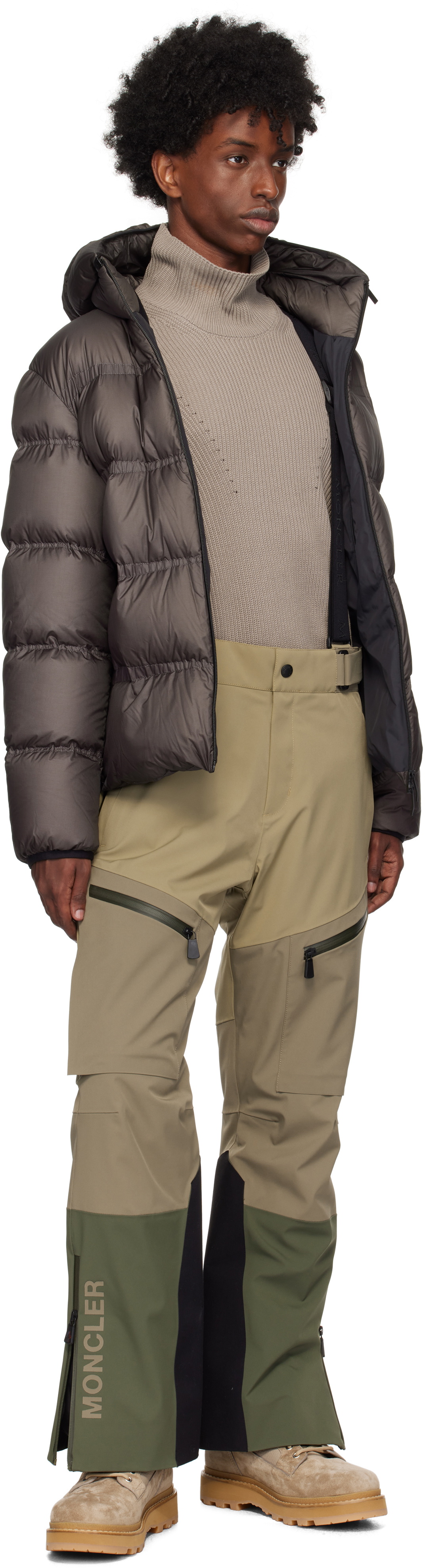 Moncler Brown Masac Down Jacket Moncler