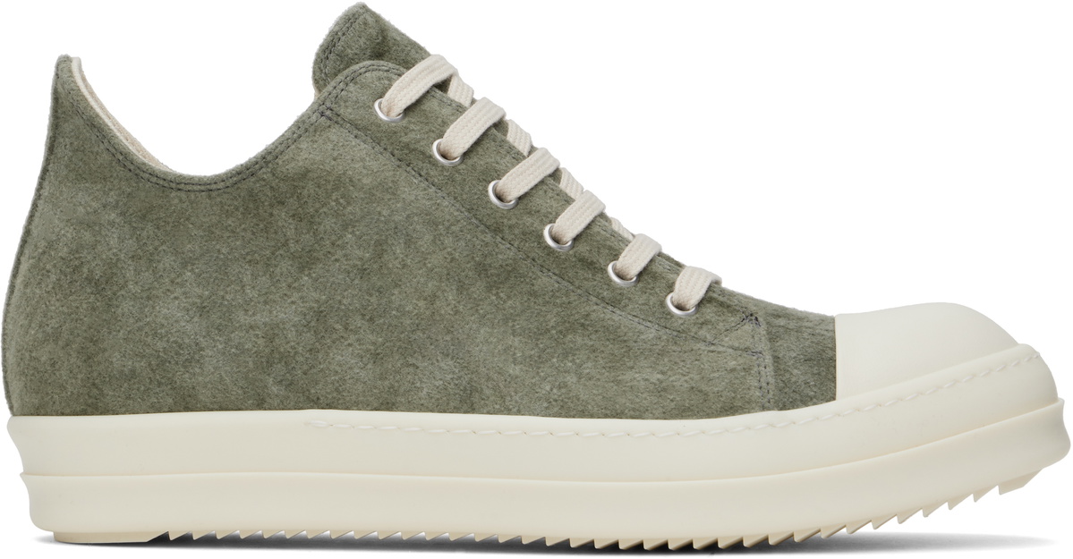 Rick Owens DRKSHDW Khaki Porterville Low Sneaks Sneakers Rick Owens Drkshdw