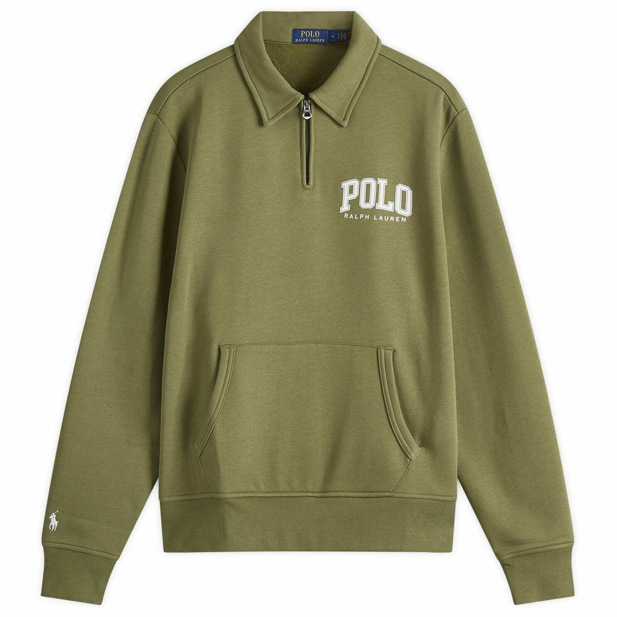 Polo Ralph Lauren Men's Polo Arch Applique Half Zip Sweatshirt in Tree ...