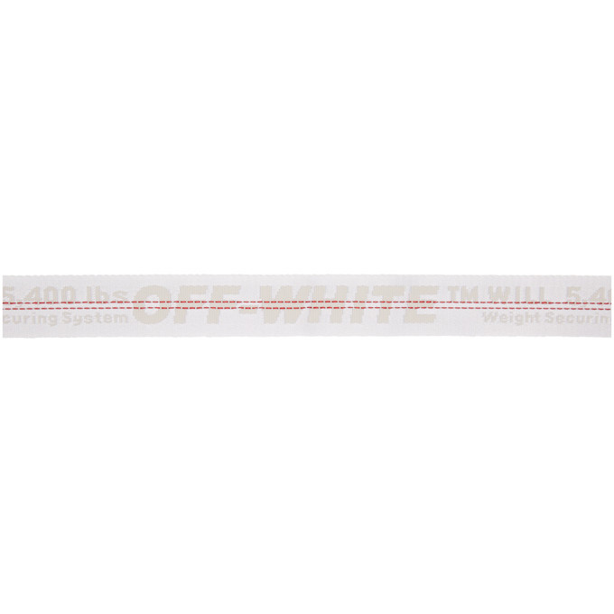 Off-White White Classic Industrial Belt Off-White