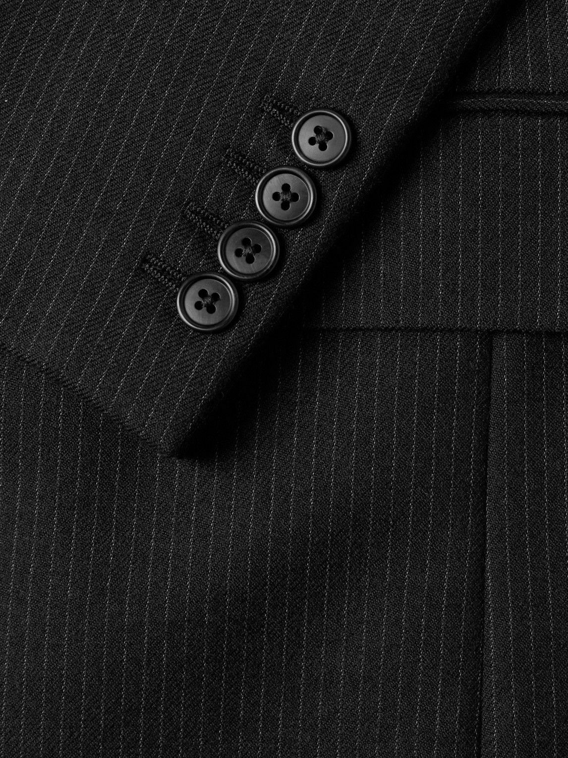 The Row - Laydon Pinstriped Virgin Wool Suit Jacket - Gray The Row
