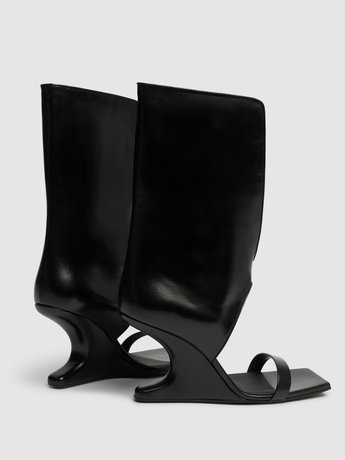 RICK OWENS 80mm Winged Cantilever Leather Sandals Rick Owens