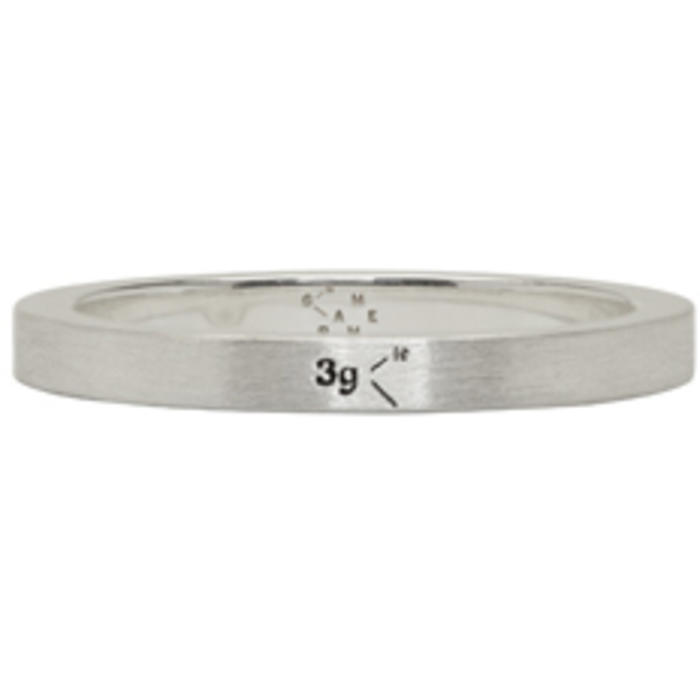 Le Gramme Silver Brushed Le 3 Grammes Ring Le Gramme