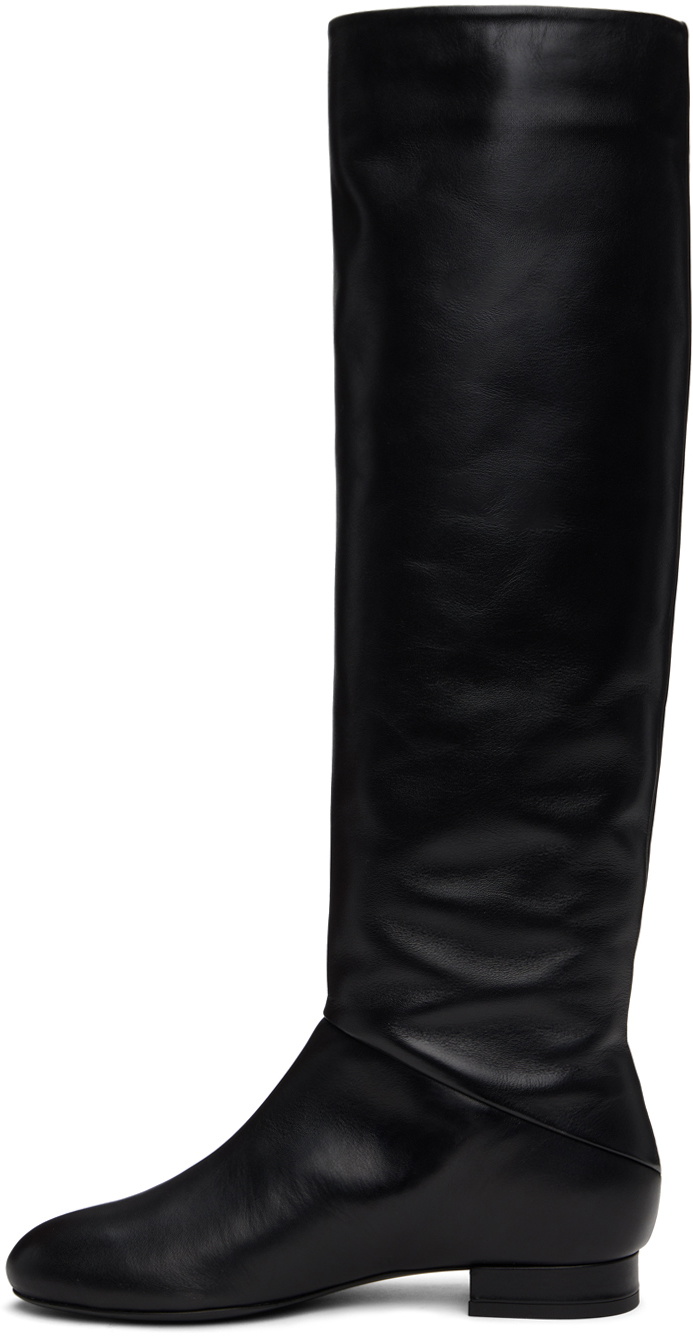 BY FAR Black Felix Nappa Leather Boots By Far