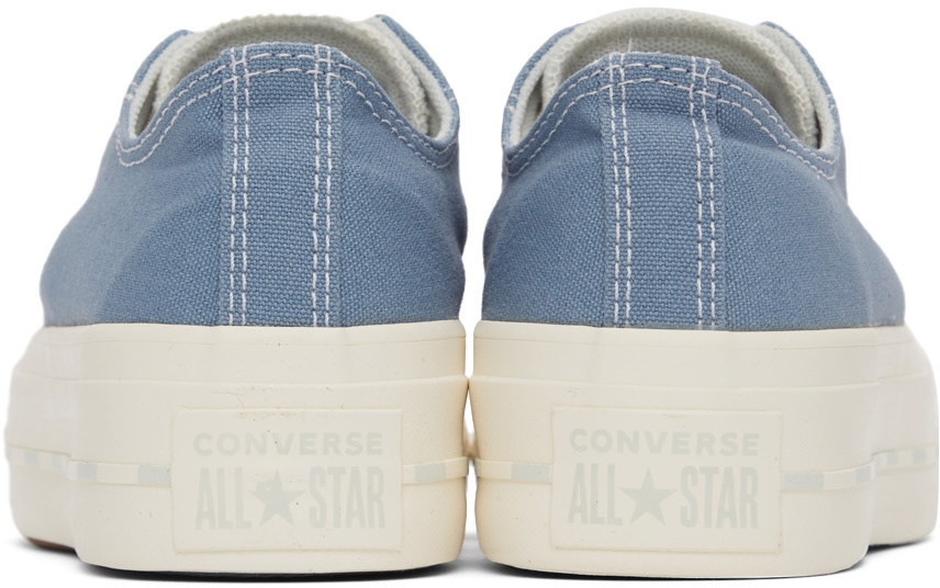 Converse Blue Chuck Taylor All Star Platform Lo Sneakers Converse