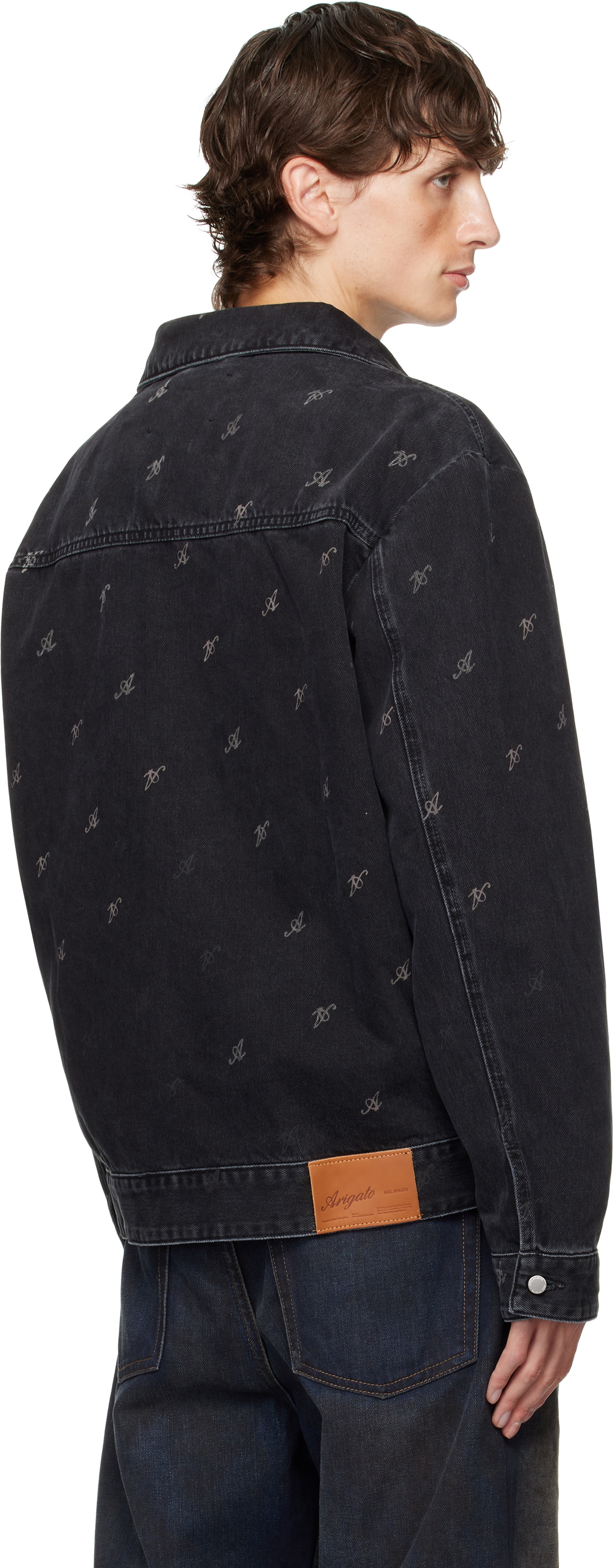 Axel Arigato Black Signature 'A' Denim Jacket Axel Arigato