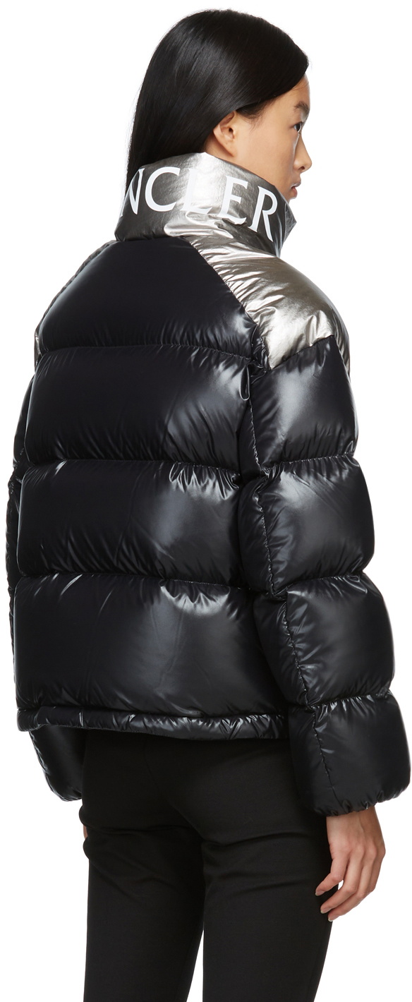 Moncler Black & Silver Down Cuscute Jacket Moncler