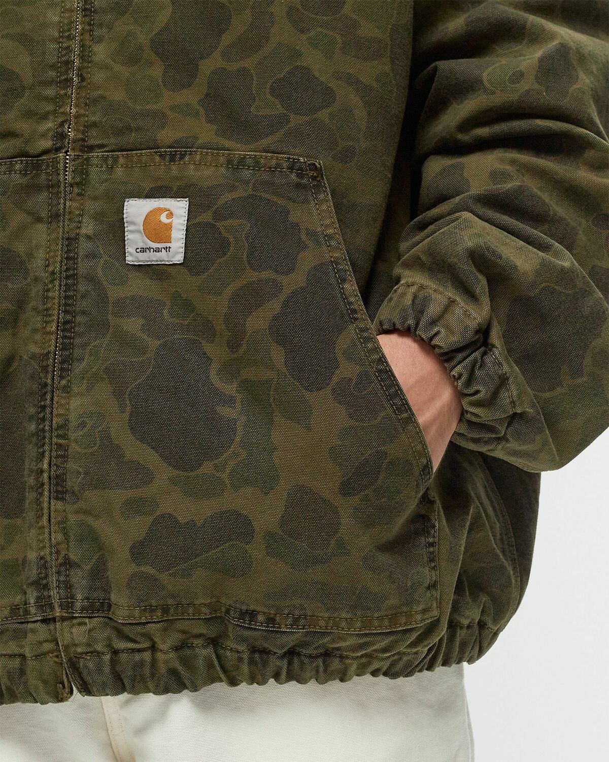 Carhartt Wip Duck Active Jacket Green Bomber Jackets/Windbreaker ...