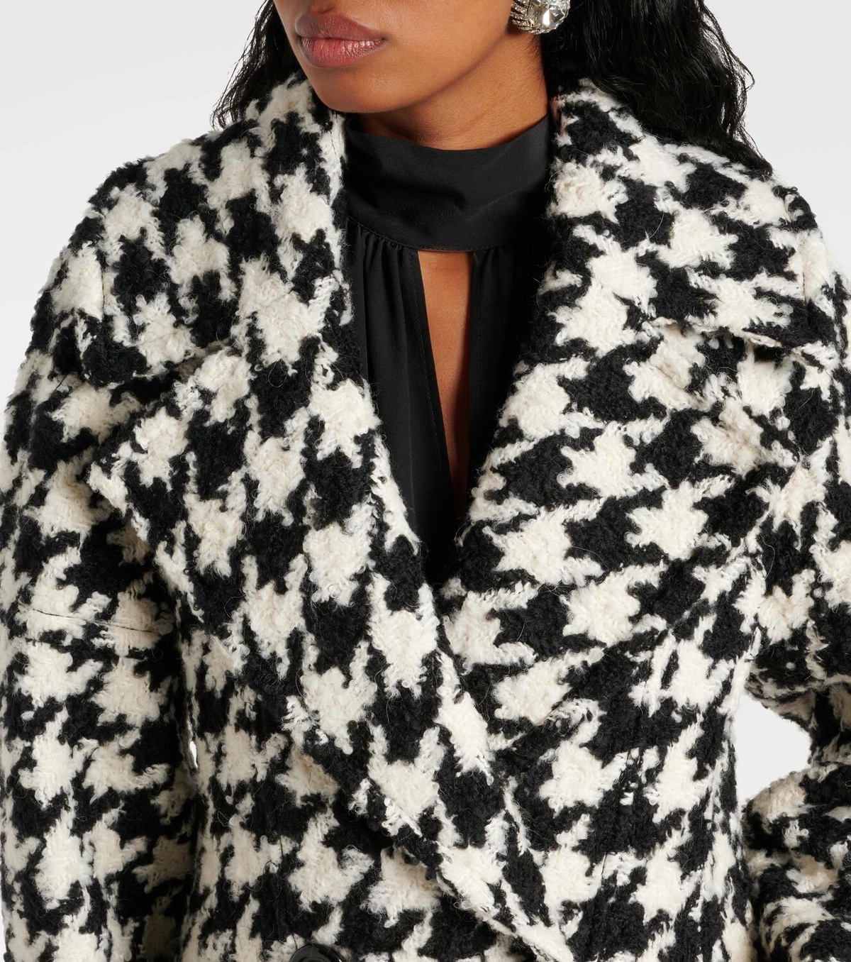 Nina Ricci Houndstooth double-breasted coat Nina Ricci