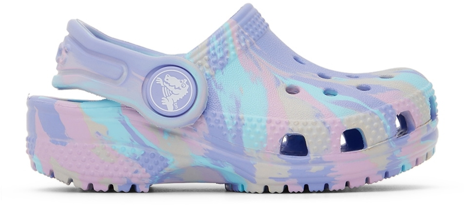 Crocs Baby Blue Classic Marbled Clogs Crocs