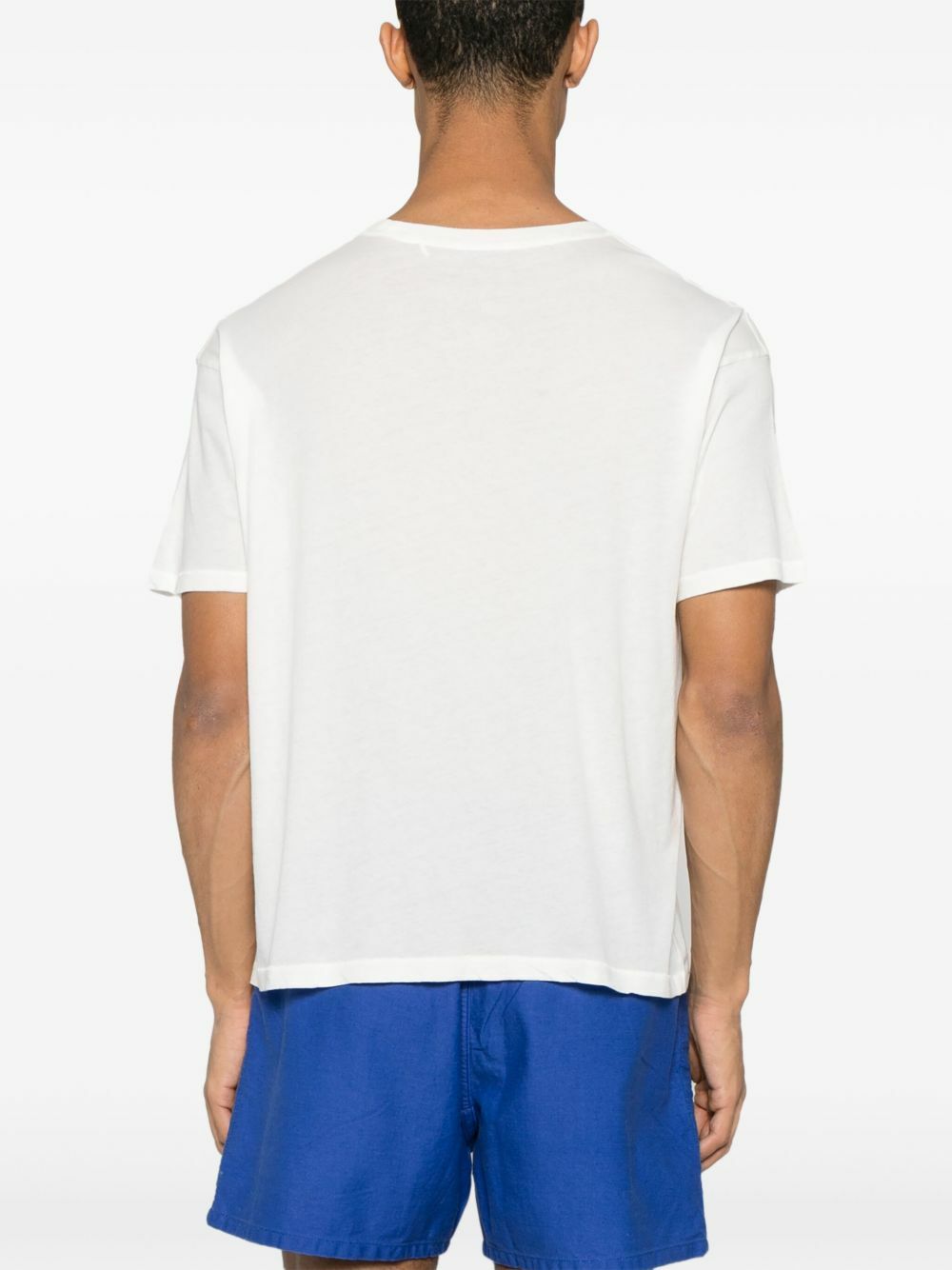 BODE White Cotton Crest-Print T-Shirt Bode