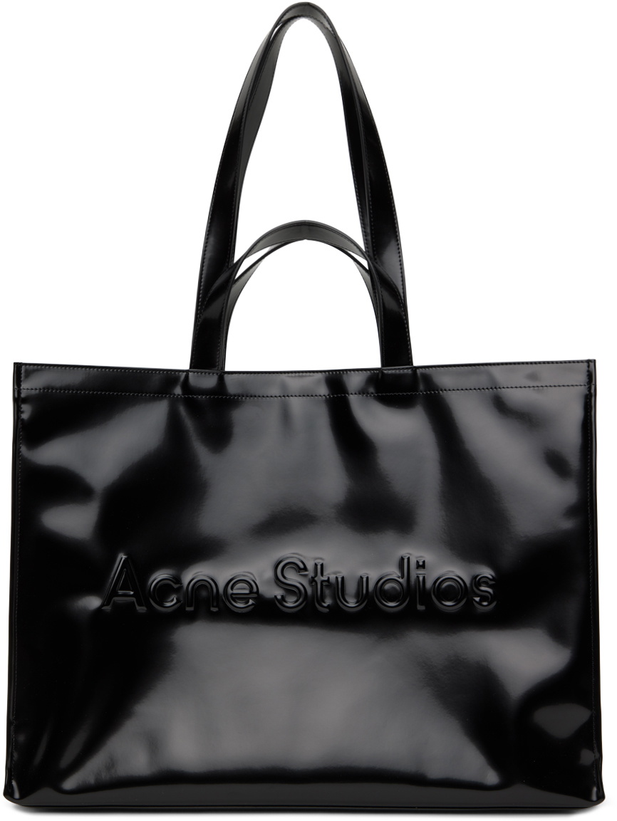 Acne Studios Black Logo Shoulder Tote Acne Studios