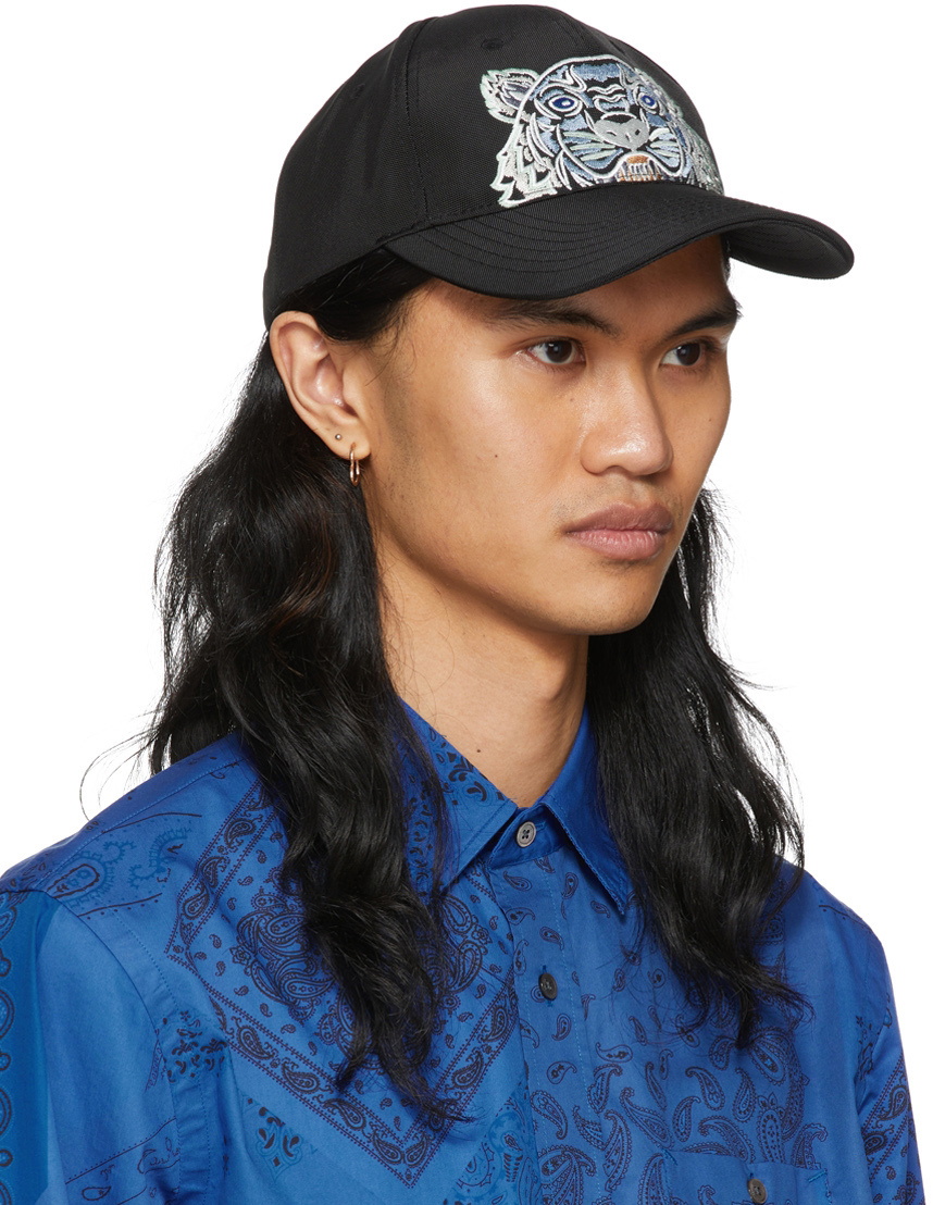 Kenzo Black Kampus Tiger Cap Kenzo