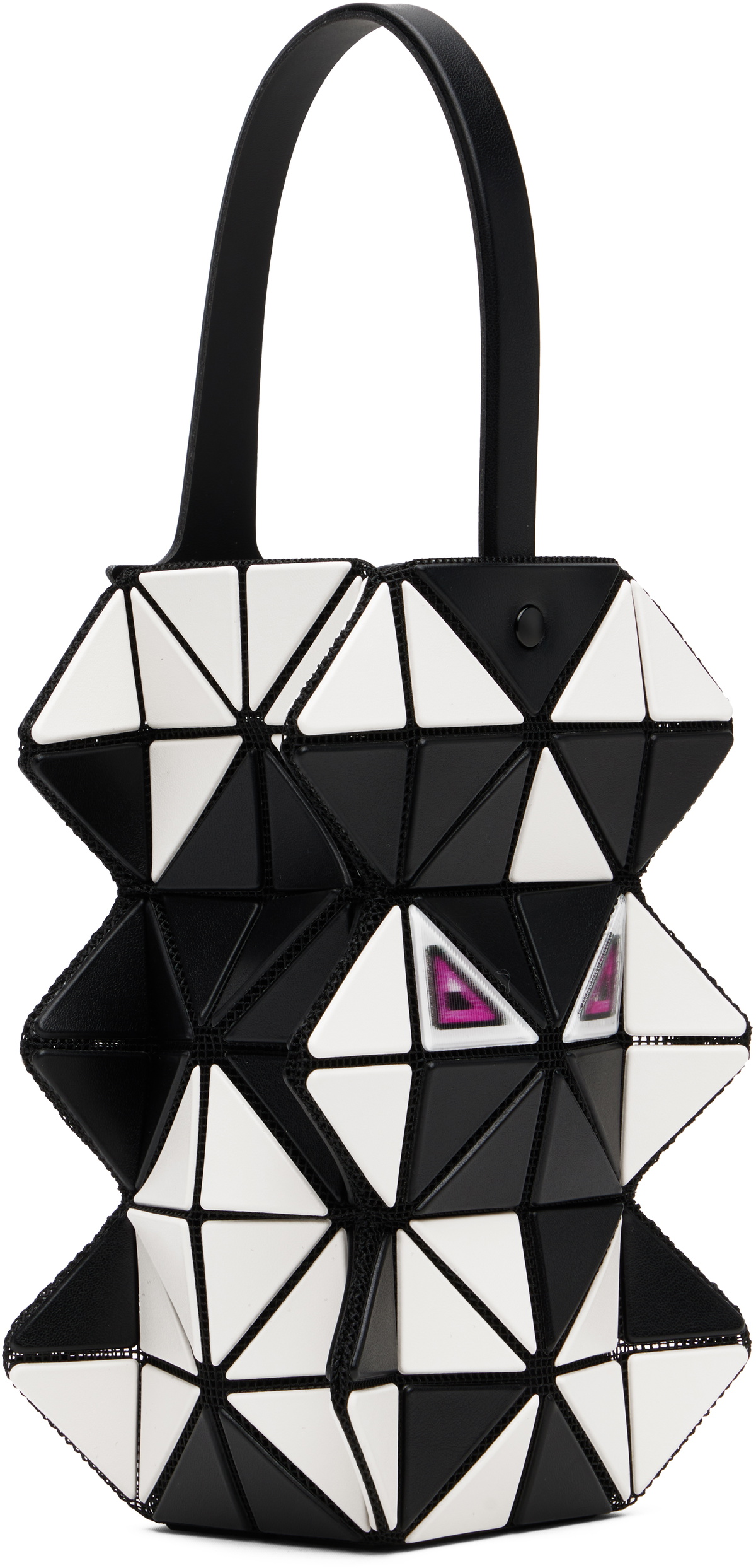 BAO BAO ISSEY MIYAKE Black & Off-White Meow Hand Pouch Bao Bao Issey Miyake