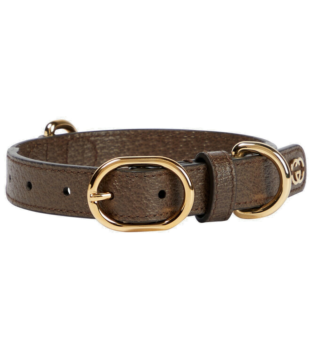 Gucci - Interlocking G S/M faux leather dog collar Gucci