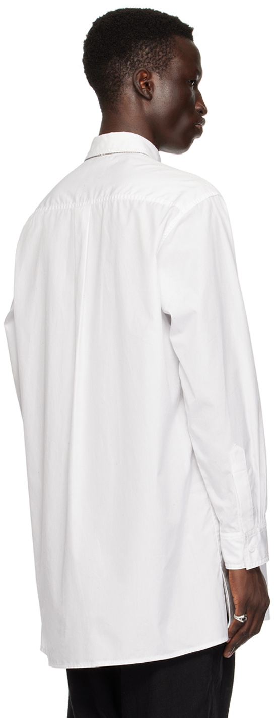 YOHJI YAMAMOTO White Pocket Shirt Yohji Yamamoto